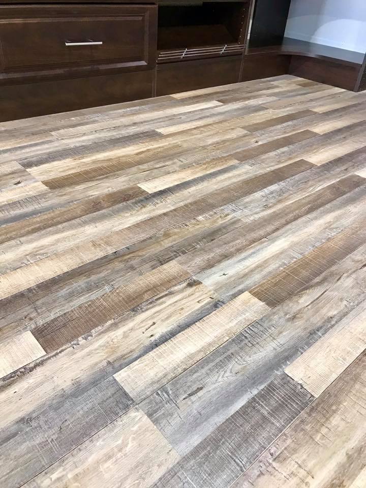 Reclaimed Wood Look Vinyl Plank - Sunshine Interiors - Carpet, Blinds ...